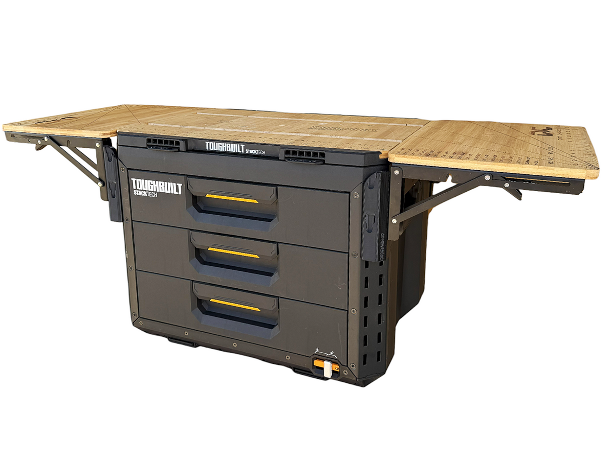 ToughBuilt StackTech, Quick Detaching/Folding Bamboo Table ...