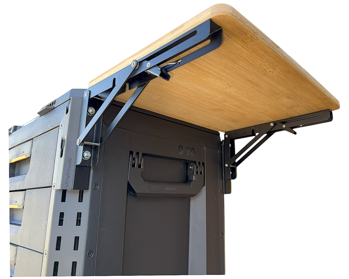 ToughBuilt StackTech, Quick Detaching/Folding Bamboo Table – Dirtchurchindustries